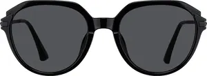 Zenni Sunglasses Full Rim Geometric Frame - Black