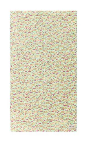 SLOWTIDE Sweet Okole Beach Towel In Green - Multi