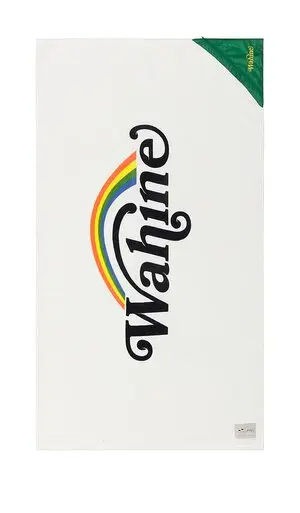 SLOWTIDE Wahine Beach Towel In White - Cream