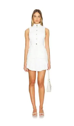 Amanda Uprichard Evelyn Skort Romper - Ivory