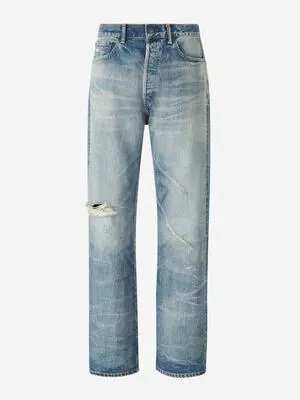 John Elliott Wide Leg Wyatt Jeans - Denim Dark Blue