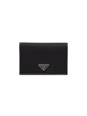 Prada Men's Re-Nylon Passport Holder - Black - Black