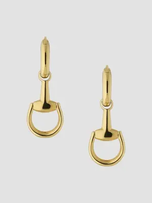 Gucci Horsebit 18k Drop Earrings - Yellow Gold