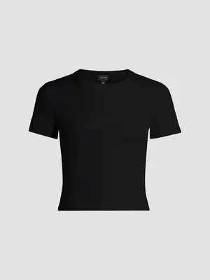 Joe's Jeans The Baby Cotton-blend T-shirt - Black