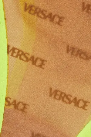 Versace Neon Piped Printed Metallic Stretchmesh Briefs