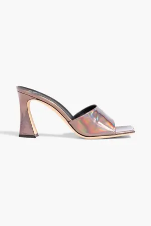 GIUSEPPE ZANOTTI Solhene 85 Iridescent Mules - Multicolor