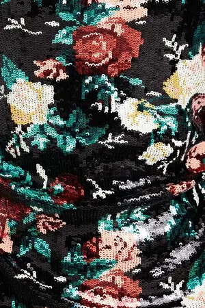 Dolce & Gabbana Ruched Sequined Mesh Mini Dress
