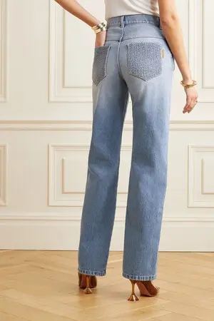 Balmain Mid-rise Wide-leg Jeans