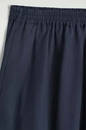 Cos Twill Palazzo Pants - Navy