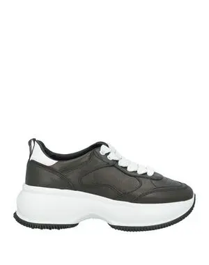 Hogan Low-top Leather Sneakers - Black