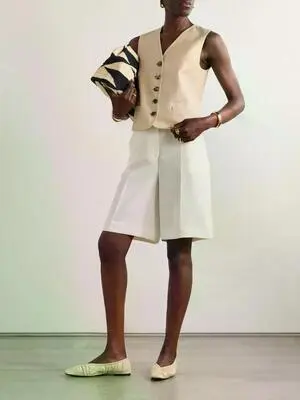 Loro Piana Rob Silk Vest - Neutrals