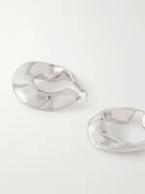 JIL SANDER Tone Hoop Earrings