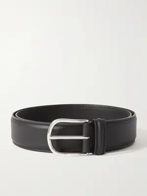 Anderson's 3.5cm Leather Belt - Black