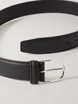 Anderson's 3.5cm Leather Belt - Black