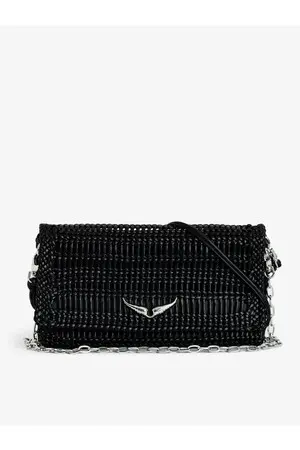Zadig&Voltaire Rock Eternal Braided Leather Clutch
