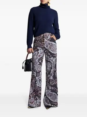 Etro Paisley-print Flared Jeans