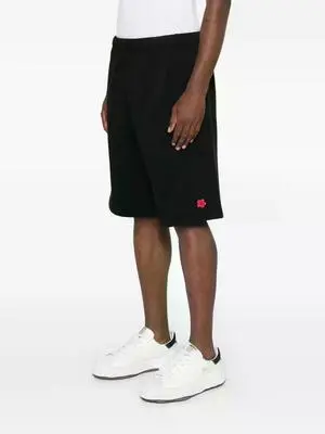 Kenzo Boke Flower Cotton Shorts - Black