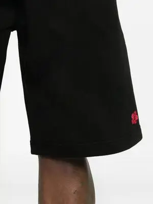 Kenzo Boke Flower Cotton Shorts - Black