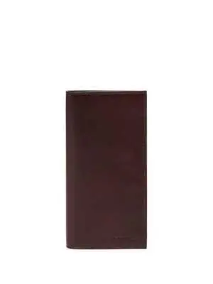 Brunello Cucinelli Bi-fold Leather Card Holder - Purple