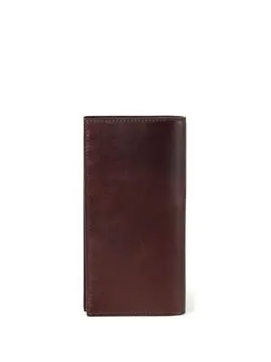 Brunello Cucinelli Bi-fold Leather Card Holder