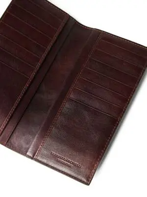 Brunello Cucinelli Bi-fold Leather Card Holder