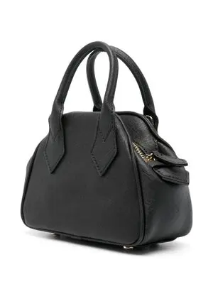 VIVIENNE WESTWOOD Orb-plaque Leather Tote - Black