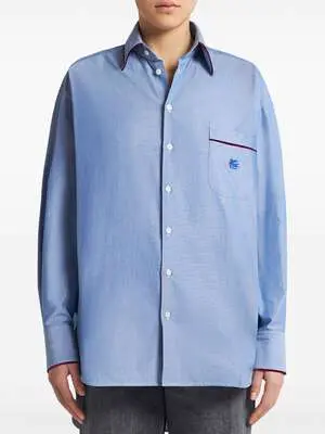 Etro Pegaso-embroidered Cotton Shirt