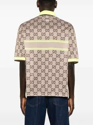 Gucci Gg Supreme Perforated Polo Shirt