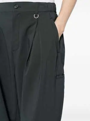 SONGZIO Pleated Tapered Trousers