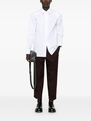 JIL SANDER Long-sleeve Organic Cotton Shirt - White