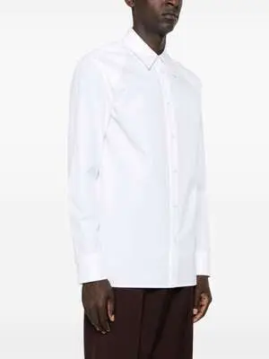 JIL SANDER Long-sleeve Organic Cotton Shirt - White
