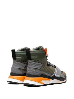 Sz 12- Balmain  B Ball Panelled in Orange Green Camouflage High-Top Sneakers $_57.JPG?set_id=880000500F main image 4