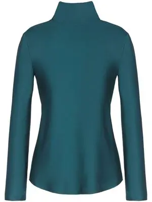 Giorgio Armani Mock-neck Silk Top