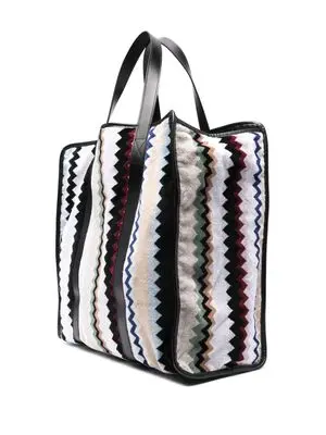 Missoni Zigzag-woven Tote Bag - Grey