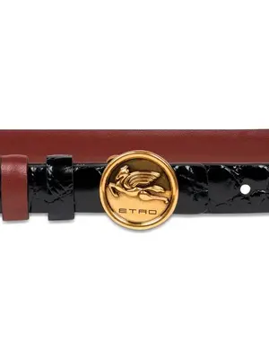 Etro Pegaso Plaque Reversible Belt