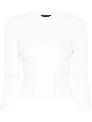 Balenciaga Bb-pattern Open-knit Jumper - White