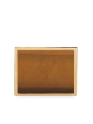 Dries Van Noten Gemstone Signet Ring - Gold