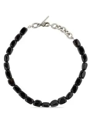 Dries Van Noten Dries Van Noten Gemstone-Embellished Beaded Necklace 900 Black