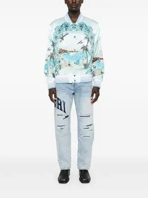 Amiri Paradise Beaded Bomber Jacket