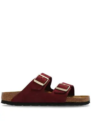 BIRKENSTOCK Zinfandel Leather Double Strap Sandals - Red