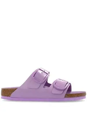 BIRKENSTOCK Arizona Leather Sandals - Purple