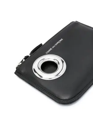 Comme Des Garçons Eyelet-detail Leather Wallet