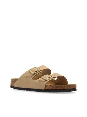 BIRKENSTOCK Arizona Leather Sandals - Neutrals