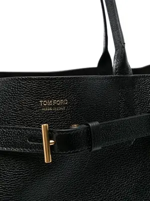 TOM FORD Audrey Leather Tote Bag - Black