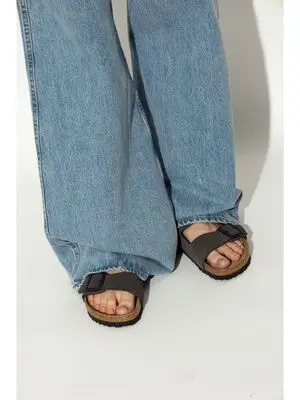 BIRKENSTOCK Arizona Suede Sandals - Grey