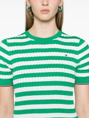 Tommy Hilfiger Striped Cable-knit T-shirt