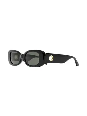 Linda Farrow Lola Rectangle Sunglasses - Black
