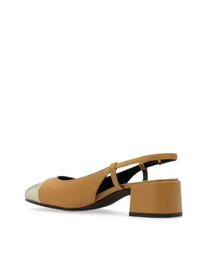 Tory Burch 45mm Slingback Pumps - Neutrals