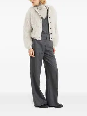 Brunello Cucinelli V-neck Wool Top