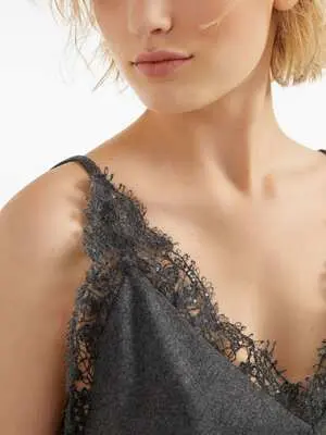 Brunello Cucinelli V-neck Wool Top